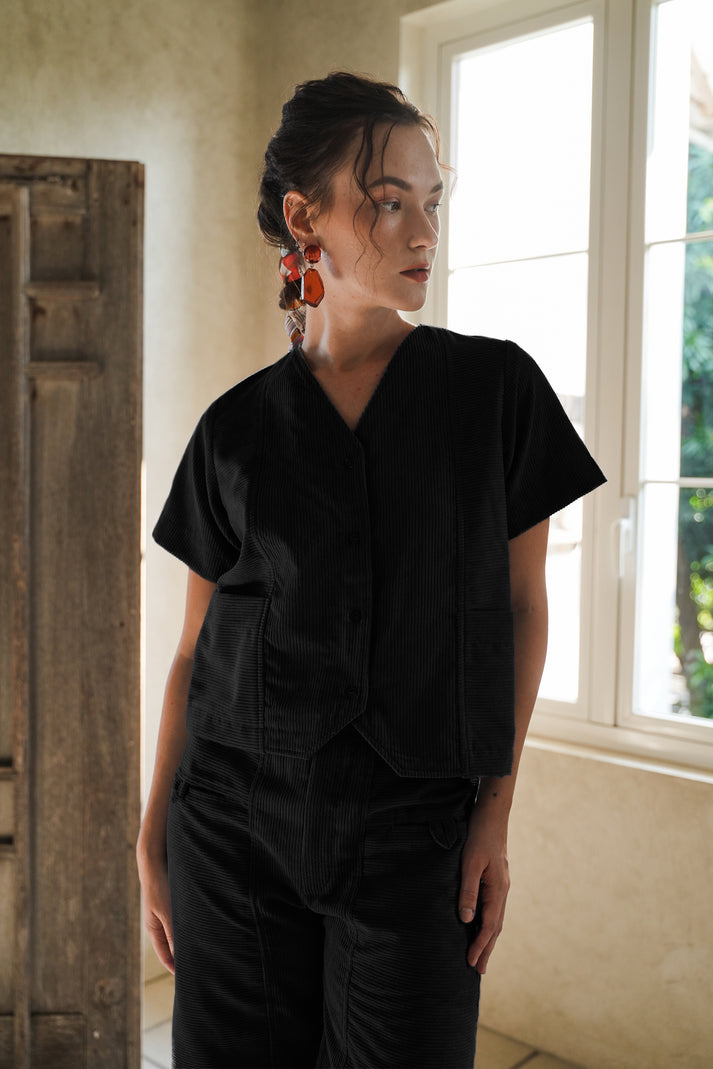 FAITH TOP IN CHARCOAL – Maven